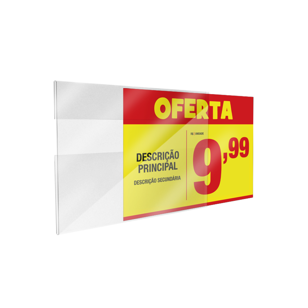 Porta-cartaz A7 Horizontal - Tagsell - O seu cartazista Eletrônico